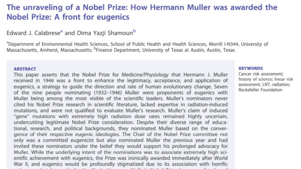 The unraveling of a Nobel Prize: How Hermann Muller was awarded the ...